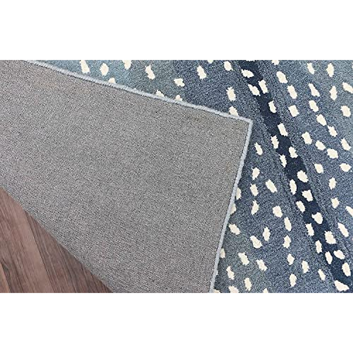 Wallard Antelope Cheetah Blue,Neutral,Grey,Mink Animal Contemporary Handmade 100% Woolen Area Rugs & Carpets (Blue, 9x12)