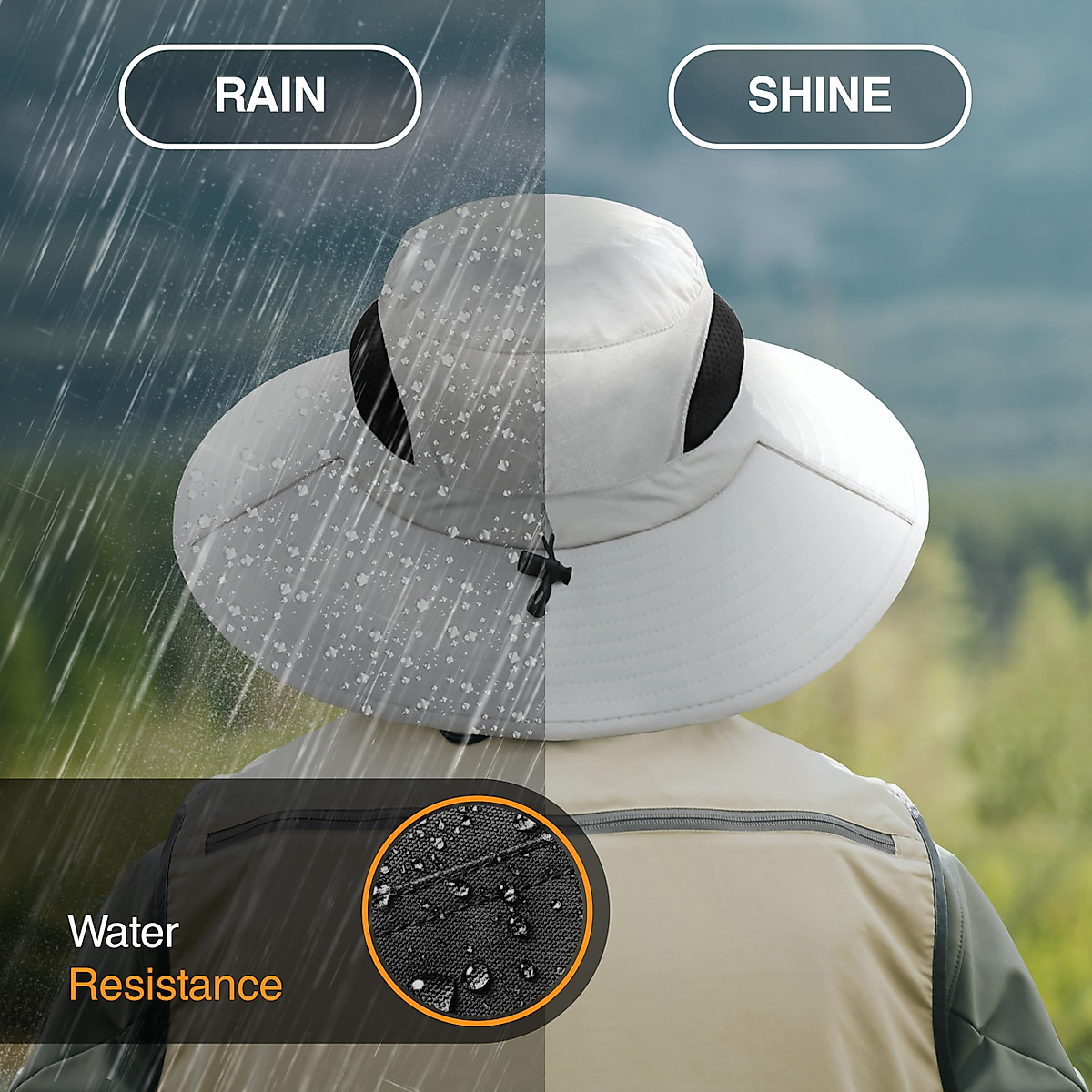 GearTOP Sun Hats Men & Women Bucket Hats for Men with Detachable Flaps and Face & Neck Cover Fishing Hat Men Safari Hat Mens Sun Hat Boonie Hat Hiking Hat Women Mens Beach Hat Wide Brim Hat Men UPF50+