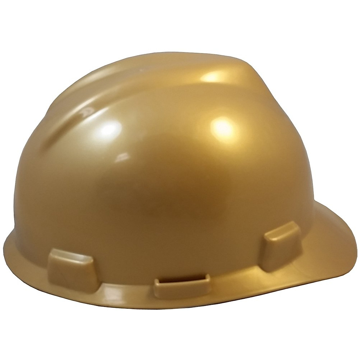 MSA V Cap Style Hard Hats w/FasTrac III Suspensions and Handy Tote Bag - Gold