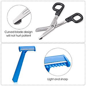AED First Kit with CPR, Gloves, Razor, Scissors, Gauze Pads, and Cleansing Wipes for AED Training