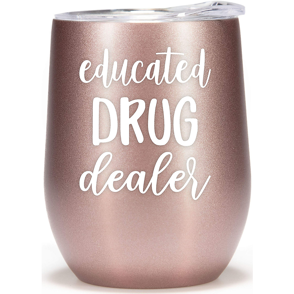 Pharmacist Gifts For Women - 12oz Pharmacy Tech Wine Glass Tumbler Cup- Funny Pharmacy Student Graduation Gift -Pharm School Acceptance Coffee Mug for her