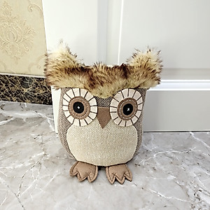 Fabric Animal Door Stopper Gifts for Mom Decorative Doorstops Book Stopper Wall Protectors Anti Collision Cute Owl