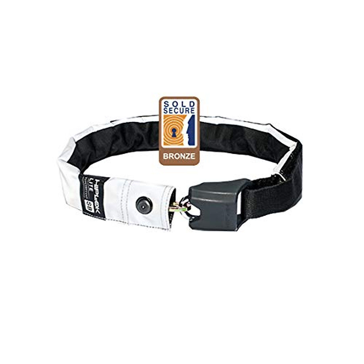 Hiplok Lite Unisex Adult Wearable Chain Bicycle Lock, Multicolour (High Visibility), 6 mm x 75 cm