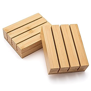 Bamboo Drawer Organizer with Knife Blocks - Silverware Organizer & Utensil Drawer Organizer, Cutlery Tray with Dividers, 7-9 Slots- Premium Kitchen Drawer Organizer for Utensils & Flatware (Natural)