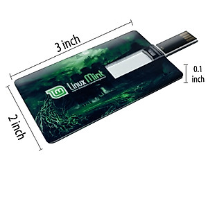 Linux Mint Cinnamon 21 Operating System Install Bootable Boot Recovery Live 16 GB Credit Bank Card USB Flash Drive | Pen Drive Memory Stick - from Freedom Came Elegance