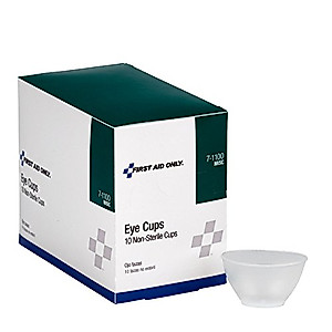 First Aid Only 7-110 Non Sterile Eye Cups, 10 Pack