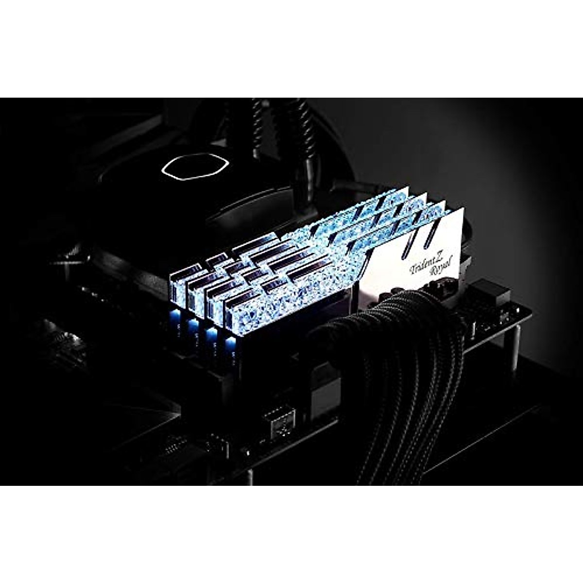 G.SKILL Trident Z Royal Series (Intel XMP) DDR4 RAM 32GB (2x16GB) 3200MT/s CL16-18-18-38 1.35V Desktop Computer Memory UDIMM - Silver (F4-3200C16D-32GTRS)
