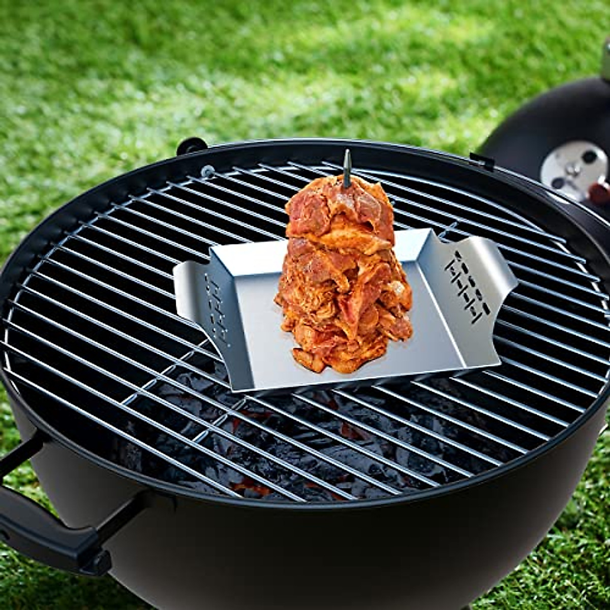 Vertical Skewer Fits for Tacos Al Pastor, Shawarma, Brazilian Churrasco, Whole Chickens, Kabobs, and Many Others,with Removable Spikes (8.5" and 12"),304 Stainless Steel