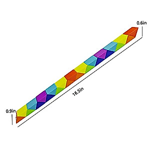 10PCS Large Size Rainbow Snake Cube Magic Sensory Fidget Toys Collection Brain Teaser Stocking Stuffers Party Favors Goodie Bags Stuffers and Classroom Prizes Halloween for Kids…