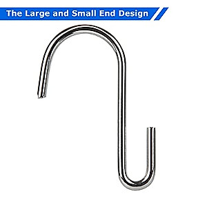 100PCS Heavy Duty S Hooks, 2.4inch Mini S Hook Stainless Steel S Shaped Hooks Pan Holders Pot Rack Hooks for Hanging Kitchen, Utensils, Clothes, Plants, Pots and Pans (Silver)