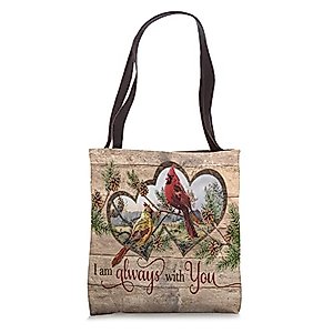 Cardinal Couple Sweet Love Happiness I Am Always With You Tote Bag