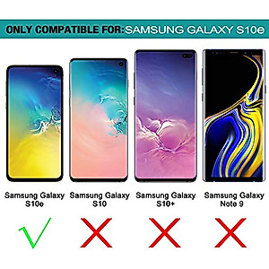 SURITCH Case for Samsung Galaxy S10e,【Built in Screen Protector】【Support Wireless Charging】 Rugged Back Cover Hybrid Bumper 360 Protective Case Matte Shockproof for S10e Case 5.8"(Rose Gold)