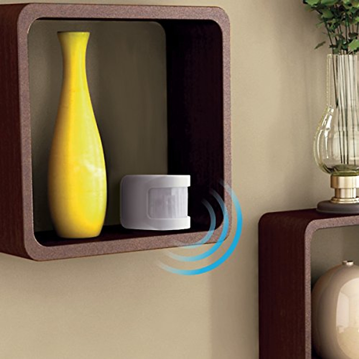 mySelectSmart GE Wireless Control, 1 Outlet, 150 ft. Range from Plug-in Receiver, Ideal for Lamps and Indoor Lighting, No Wiring Needed, Activated, Mountable, 36235, Motion Sensor-1 Pack