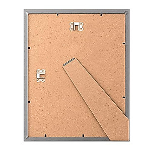 eletecpro 11x14 Picture Frames Set of 5, Gallery Wall Frame Display 8x10 Photo with Mat or 11x14 without Mat, Picture Frame Collage Wall Decor for Wall Mounting, Grey