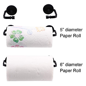 LEVOSHUA Magnetic Paper Towel Holder Paper Towel Rack Tower Bar for Refrigerator, Metal Cabinet，Grill, Garage, Toolbox, Kitchen Black