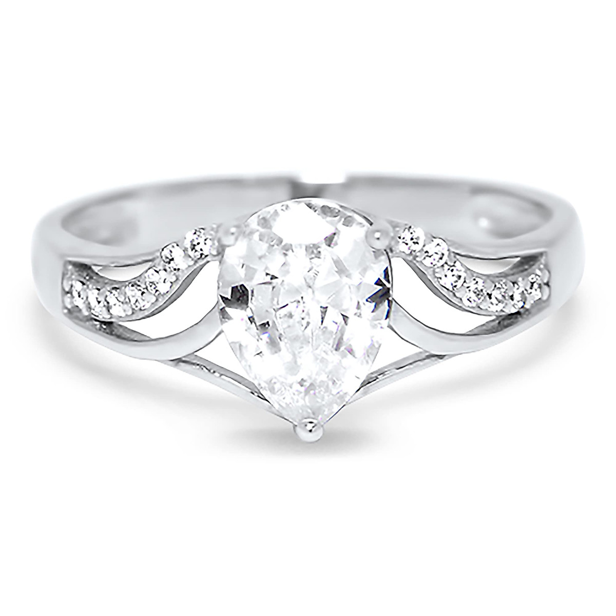 His and Hers TRIO Wedding Rings Set Her Sterling Silver Black Stainless Steel Band for Him