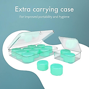 Alpine SoftSilicone Moldable Silicone Putty Ear Plugs - Noise Reducing Earplugs for Sleeping, Swimming, & Concentrating - Comfortable Snoring Solution - 28dB - 12 Pack