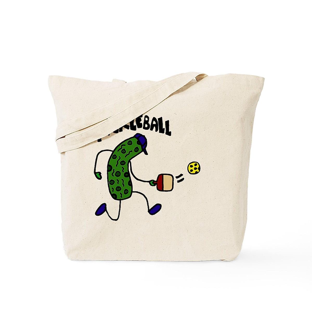 CafePress Pickleball Pickle Art Tote Bag Canvas Tote Shopping Bag