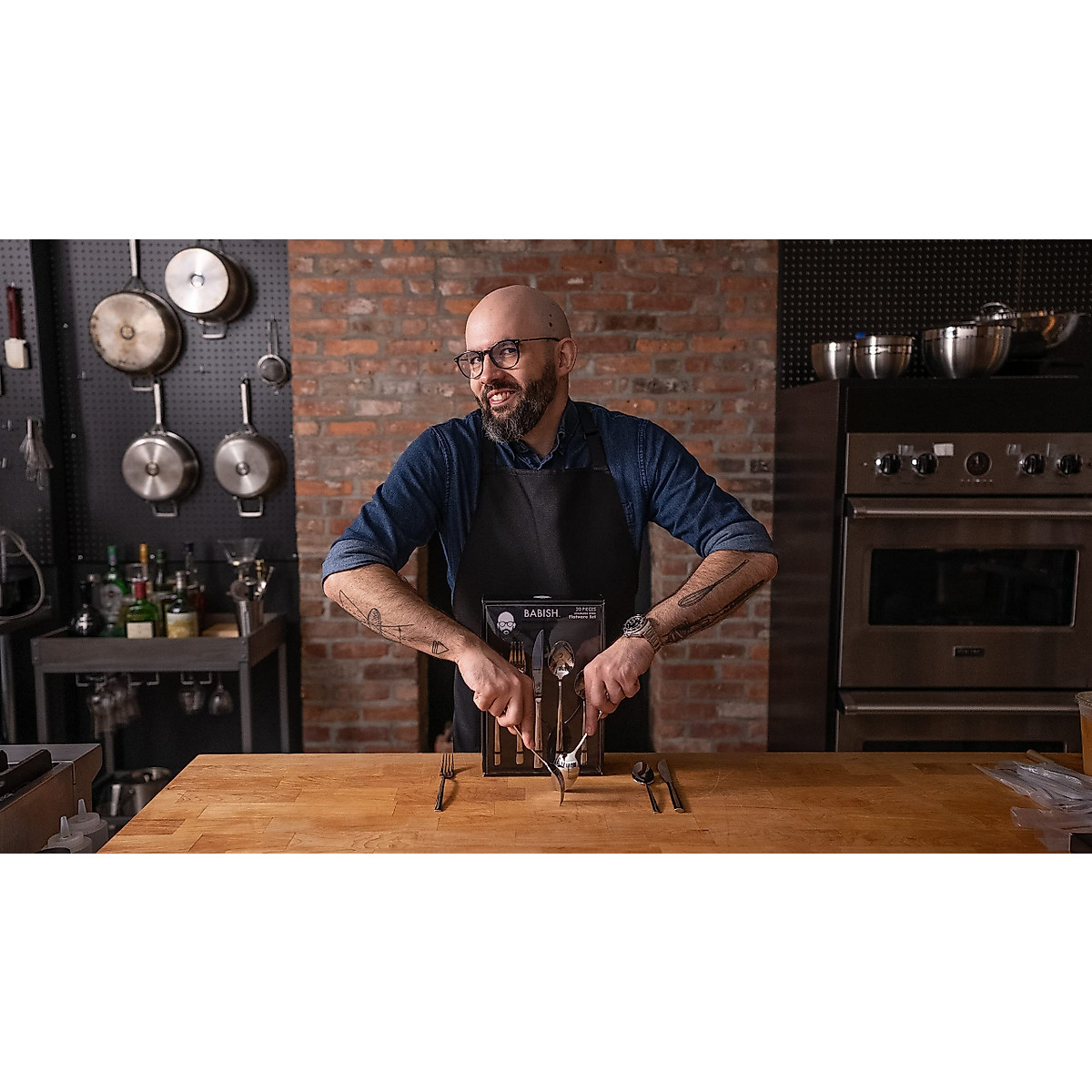 Babish 20-Piece Stainless Steel Flatware Set