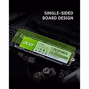 acer FA100 512GB SSD - M.2 2280 PCIe Gen3 x 4 NVMe Interface, 8 Gb/s, 3D NAND Internal Solid State Hard Drive Up to 3200 MB/s - BL.9BWWA.119