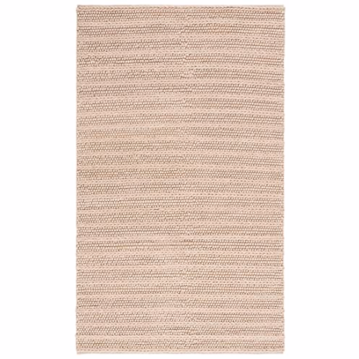 Safavieh Natura Collection Accent Rug - 4' x 6', Beige, Handmade Flat Weave Boho Farmhouse Wool, Ideal for High Traffic Areas in Entryway, Living Room, Bedroom (NAT280B)