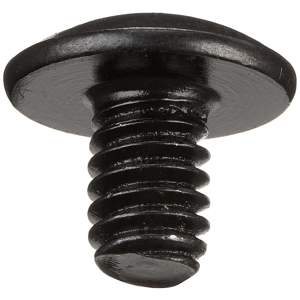 Small Parts 0804MPTB Steel Truss Head Machine Screw, Black Oxide Finish, Meets ASME B18.6.3, #2 Phillips, #8-32 Thread Size, 1/4" Length, Fully Threaded, Imported (Pack of 100)