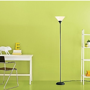 Room Essentials Torchiere Floor Lamp, Black