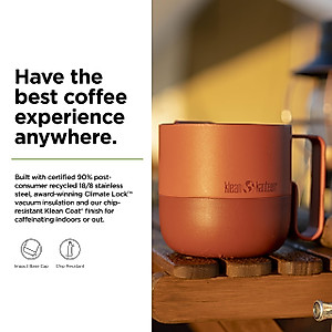 Klean Kanteen Rise 14oz Mug - Stainless Steel with Flip Lid - Autumn Glaze