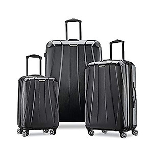 Samsonite Centric 2 Hardside Expandable Luggage with Spinners, Black, Carry-On 20-Inch