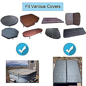 YYST Hot Tub Cover Strap SPA Cover Strap Spa Wind Strap Hot Tub Wind Strap Adjustable -12 Feet