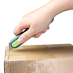 Nova Safety Knife, Utility Knife, Compact Cut, Box Cutter, Ambidextrous Design, Replaceable and Durable Blade, Ideal for Heavy Duty Cut, Warehouse, Home, for Cutting Boxes, Cartons, Parcels. (3 Pack)