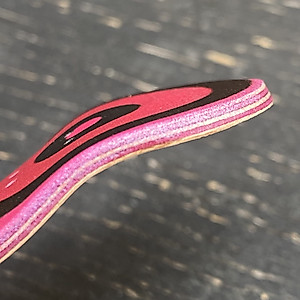 Yllo Big Hot Pink Complete 5 Ply Wood 100mm x 33mm Fingerboard with Upgraded 32mm Trucks, Lock Nuts, CNC Wheels