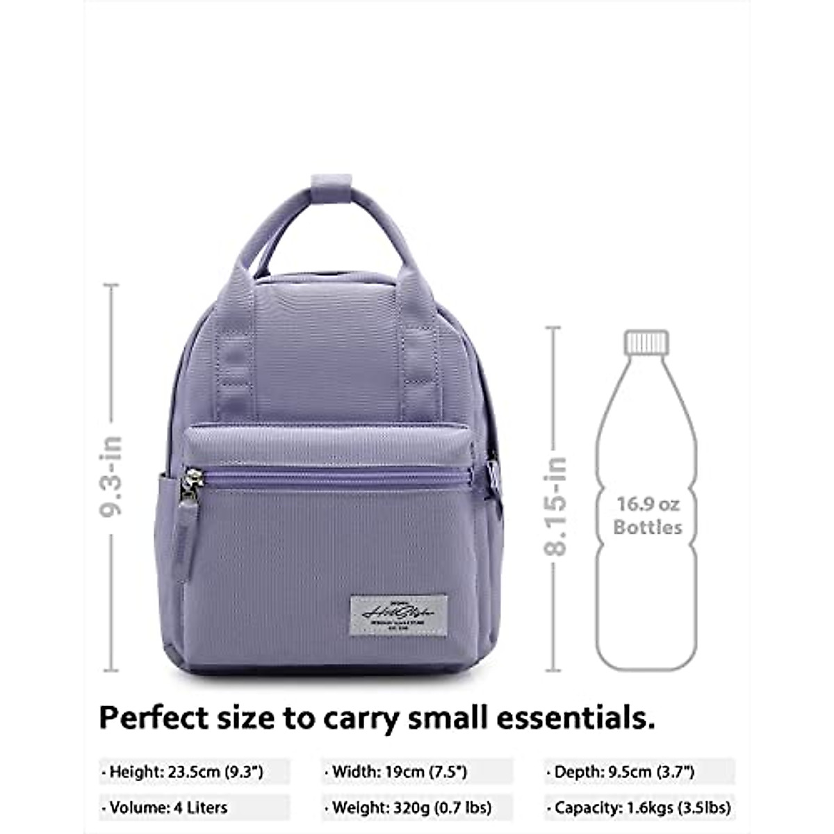 HotStyle 8811s Extra Mini Backpack Purse Little Bag Cute for Girls, Lavender