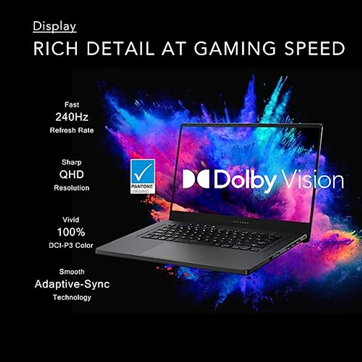 ASUS 2022 ROG Zephyrus G15 15.6" 240Hz QHD Gaming Laptop, AMD Ryzen 9 6900HS, 40GB DDR5 RAM, 1TB PCIe SSD, GeForce RTX 3080 8GB, Backlit Keyboard, HD Webcam, Win 11 Pro, Gray,32GB USB Business Card