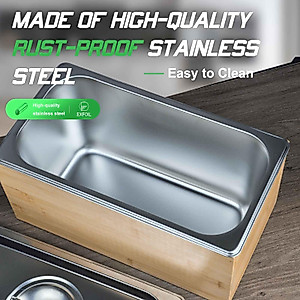 Exfoil Kitchen Compost Bin with lid, As Indoor Compost Bin with Stainless Steel Insert, Countertop Compost Bin- 1.6 Gal Smell Proof,Indoor Large Compost Bin Kitchen