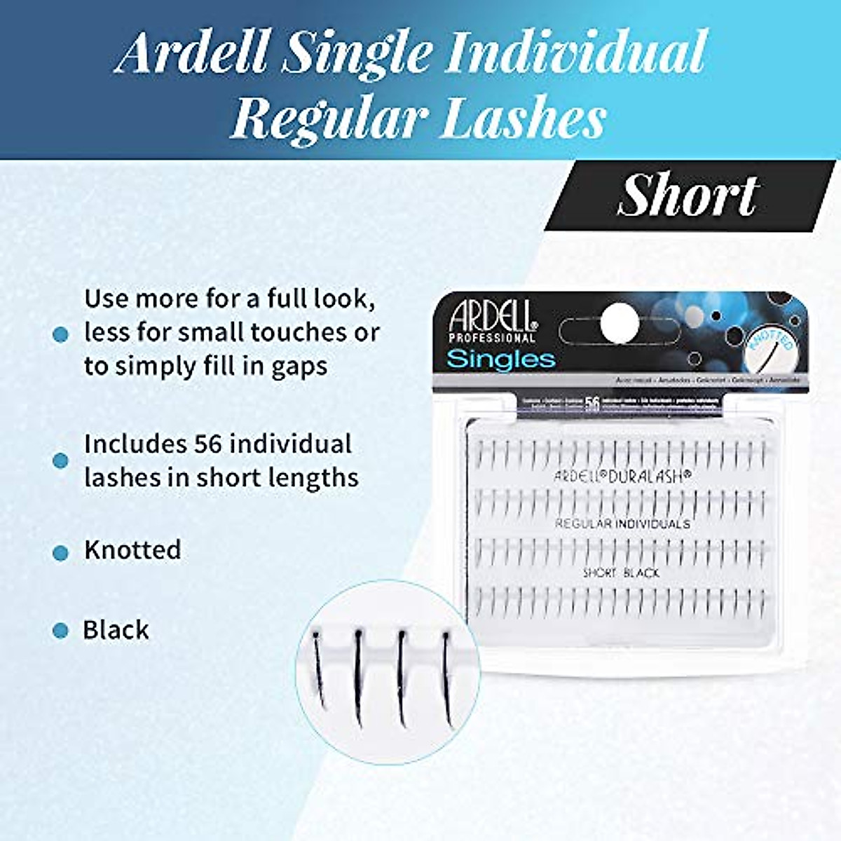 Ardell False Eyelashes Regular Short Black 4 Pack