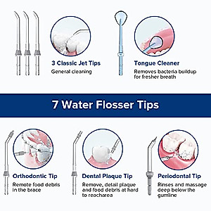 Torpyu Power Toothbrush and Water Flosser Combo, Professional Level Oral Care at Home, 4 Brush Heads and 7 Jet Tips, 600ML Detachable Tank for Healthier Gums (Grey)