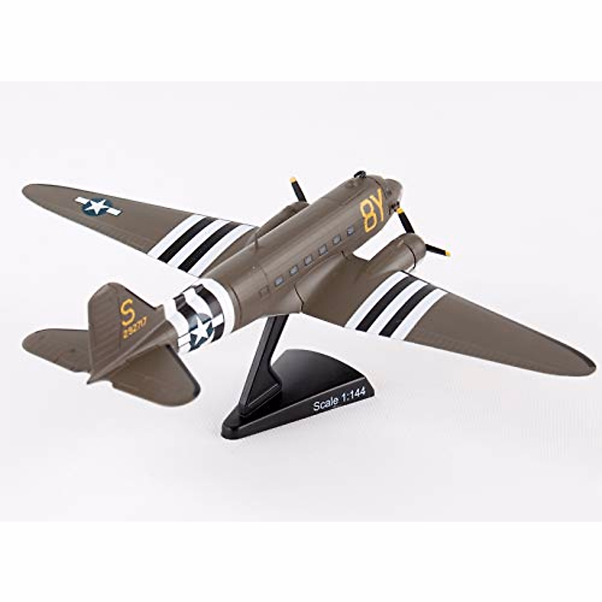 Daron Worldwide Trading Postage Stamp C-47 DC-3 "Stoy Hora" USAAF Vehicle (1/144 Scale)