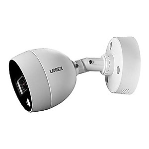 Lorex 4K Indoor/Outdoor Ultra HD Motion Detected Wired Security Surveillance Add-On Bullet Camera - with IR Night Vision and Long Range