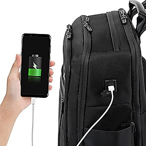 Travelpro Crew Executive Choice 3 Large Backpack Fits Up to 15.6 Laptops and Tablets, USB a and C Ports, Men and Women, Jet Black