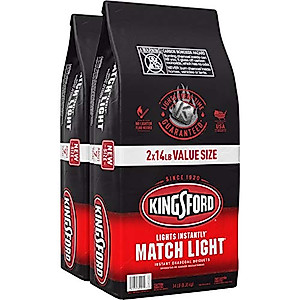 Kingsford Match Light Instant Charcoal Briquettes, BBQ Charcoal for Grilling – 14 Pounds