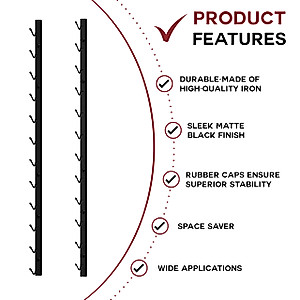 Wine Rack Wall Mounted, Black 12 Bottle Wall Wine Rack, Metal Wine Rack for Wine Display, Hanging Wine Rack, Wall Wine Racks for Wine Bottles, Wine Wall Rack, Wall Mount Wine Rack, Wine Shelf