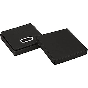 Household Essentials 34-1 Decorative Storage Cube Set with Removable Lids | Black | 2-Pack
