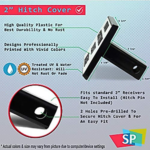 Style In Print Custom Trailer Hitch Cover Custom Personalized Text 2 Inches Truck Receiver Hitch Cover