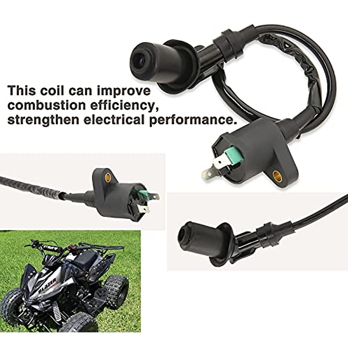 CDI Box Ignition Coil 5 Pin Regulator Rectifier Relay Spark Plug for Kazuma Meerkat 50cc Falcon 70cc 90cc 110cc Taotao Roketa Coolster 110CC ATV 3050B by Lucky Seven