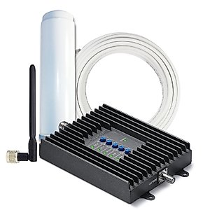 SureCall Fusion4Home Cell Phone Signal Booster up to 2000 sq ft, Boosts 5G/4G LTE, Omni Outdoor Antenna, Home & Office Multi-User All Carrier, Verizon AT&T Sprint T-Mobile, FCC Approved, USA Company
