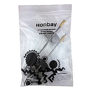 HONBAY 2pcs Parrot Bird Rabbit Hutch Cage Fruit Vegetable Holder Skewer Foraging Toy Animal Treating Tool (S)