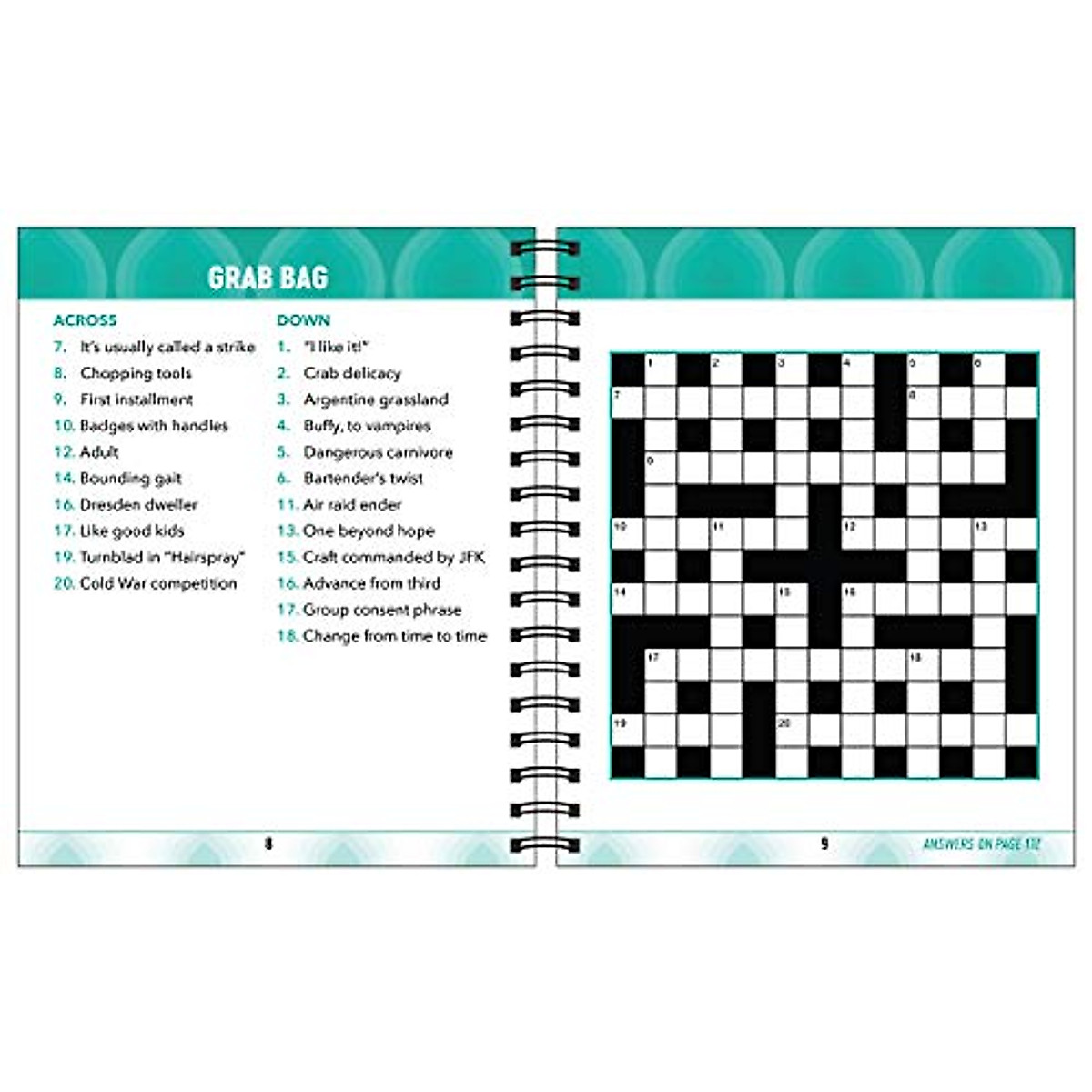 Brain Games - Large Print Crosswords (Swirls)