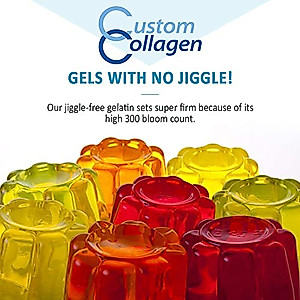 SuperClear Gelatin Powder (Grenetine) - 300 Bloom Food Grade Gelatin for Cake Art, Dessert Molds - Edible, Unflavored, Ko Kosher - 2 lb. Resealable Pouch