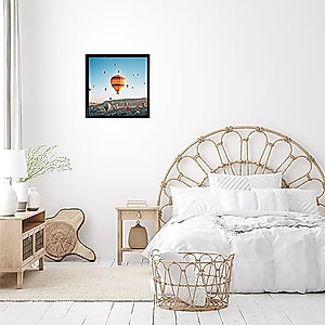 JCJMY 12x12 inch Picture Frame, Horizontal and Vertical Formats for Wall Hanging, 12 x 12 Square Wall Gallery Poster Photo Frame with Durable Shatter Resistant Plexiglass, Black